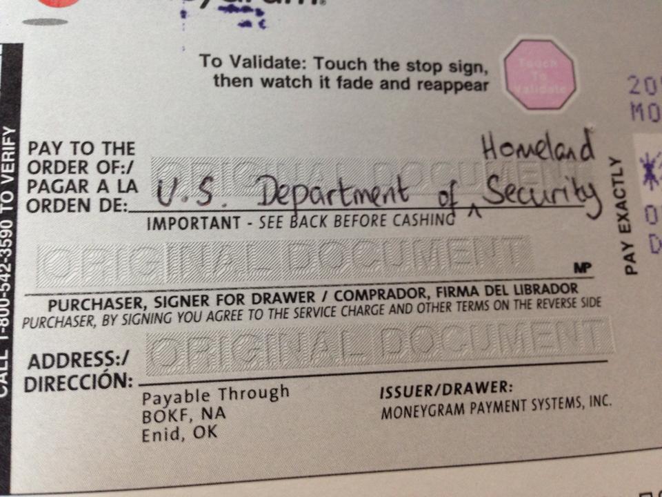 I Made A Slight Mistake On My Money Order Adjustment Of Status From