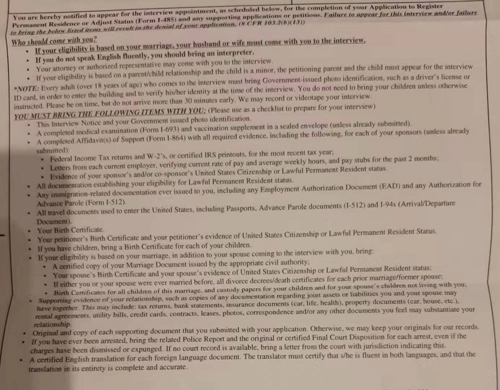 Green Card Interview Documents Adjustment Of Status Green Card From 