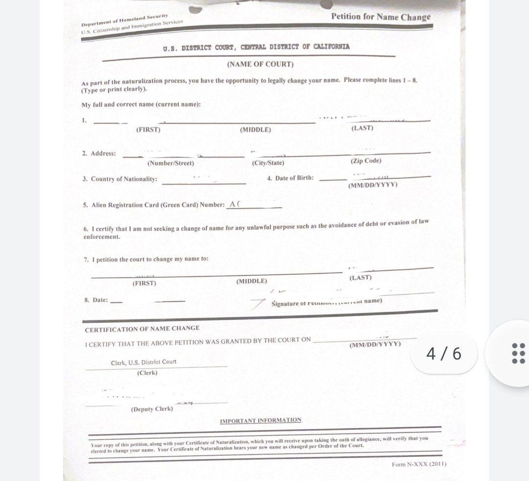 N 400 And Wife s Name Change US Citizenship General Discussion
