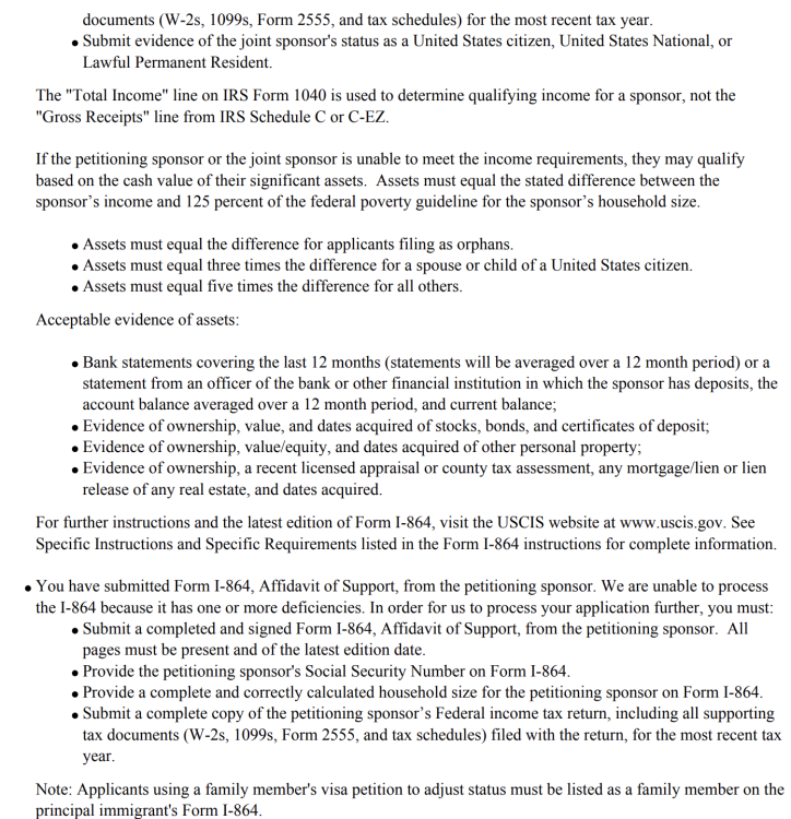 REQUEST FOR EVIDENCE FORM I 485 Adjustment Of Status Green Card